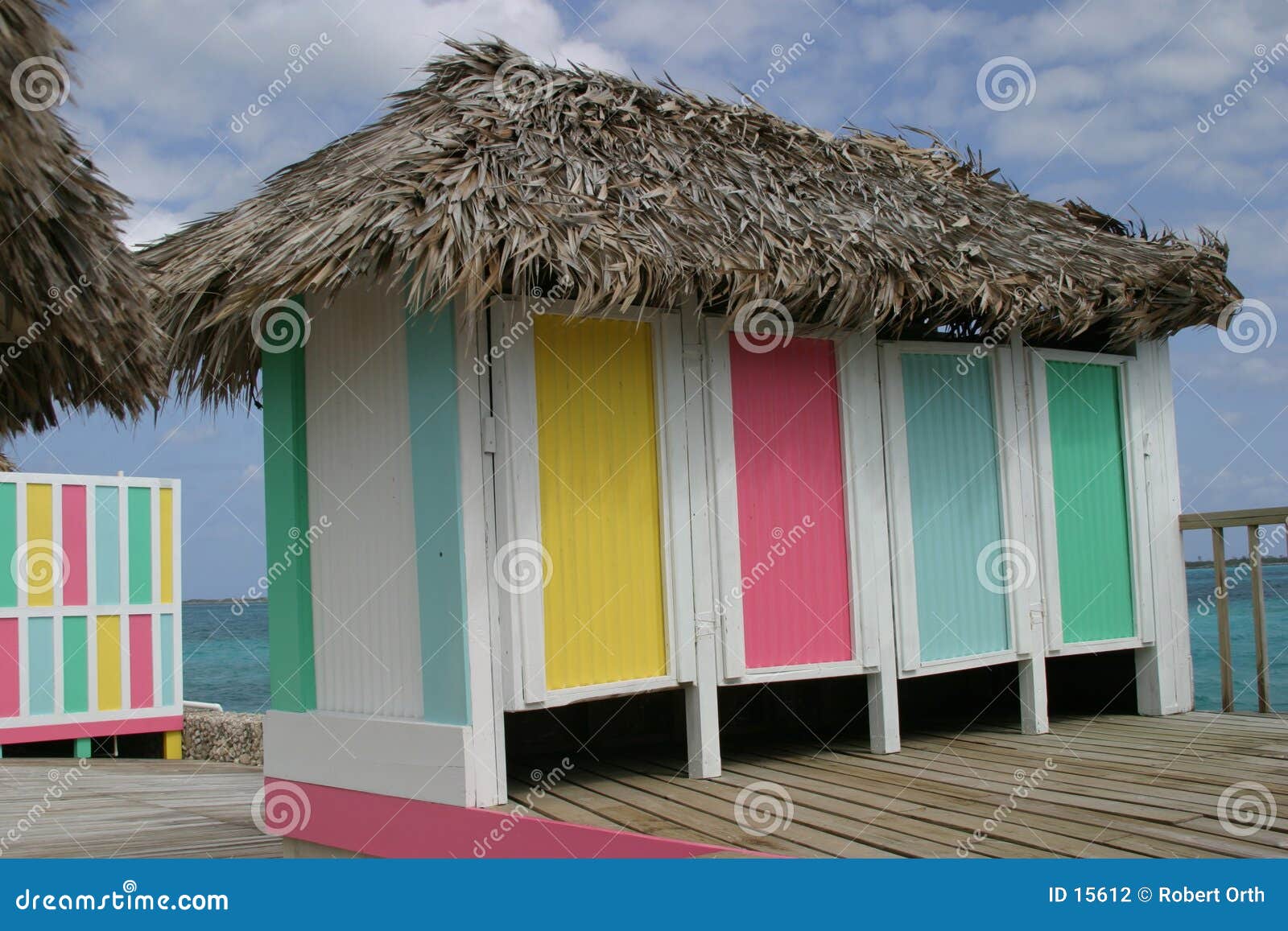 Caribbean cabanna stock photo. Image of grasshut, island - 15612