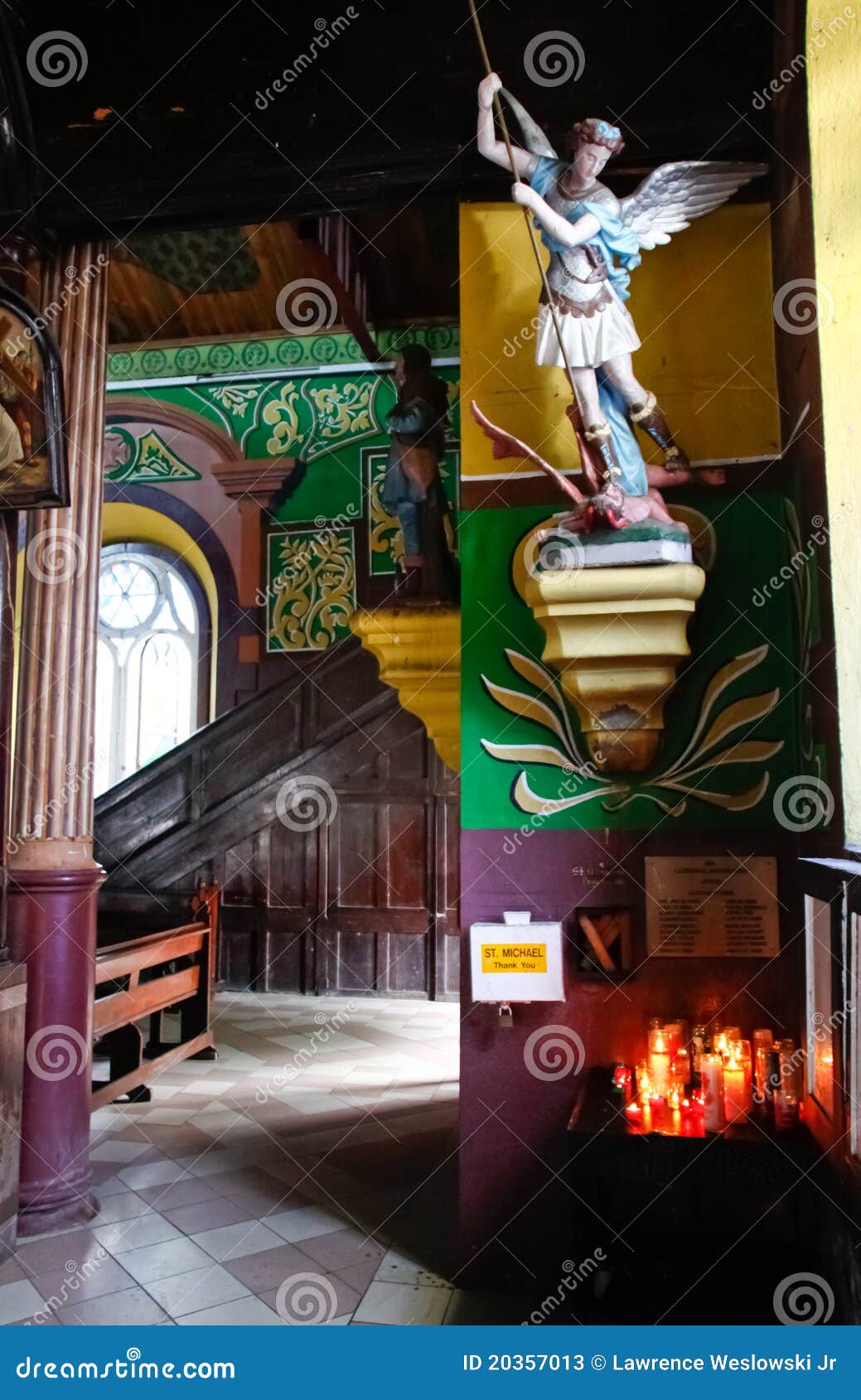 Caribbean Church - St. Michael Defeating Lucifer Editorial Stock Photo ...