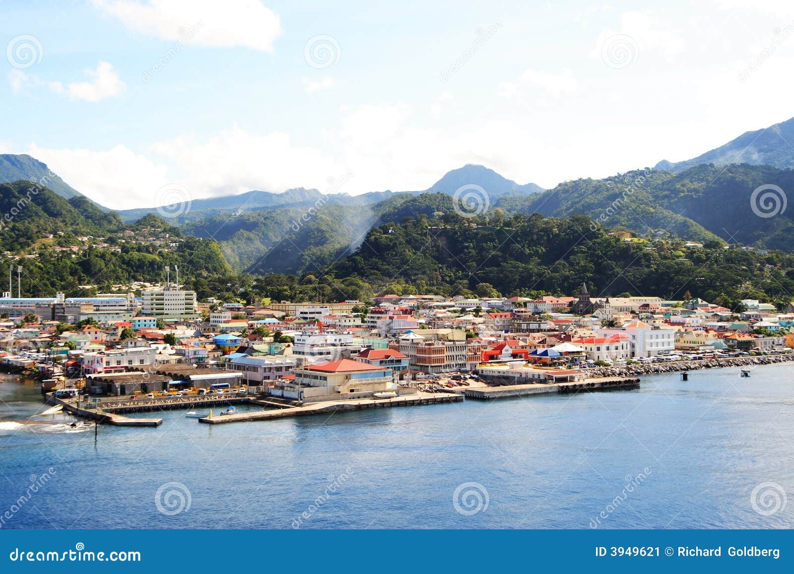 Caribbean City stock image. Image of paradise, blue, turquoise - 3949621