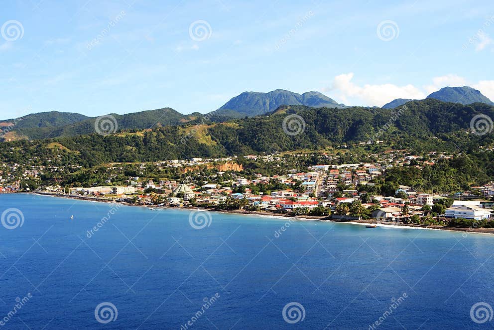 Caribbean City stock image. Image of roof, destination - 3949633
