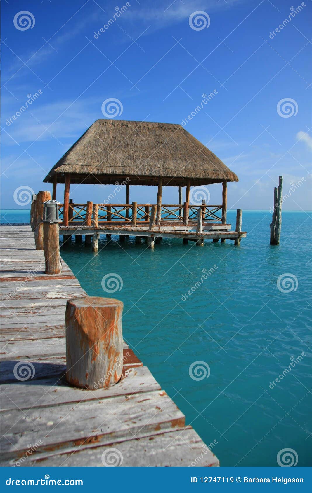 Caribbean dock stock image. Image of retreat, copy, landscape - 12747119
