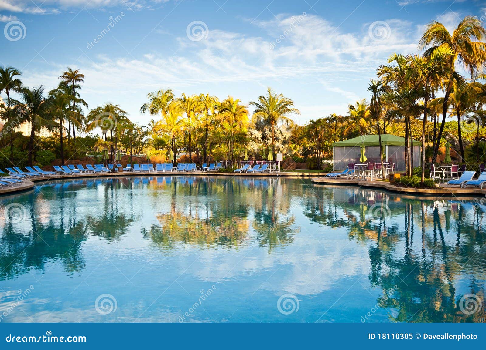 Caribbean Paradise Pool Luxury Tropical Resort Stock Image - Image of ...