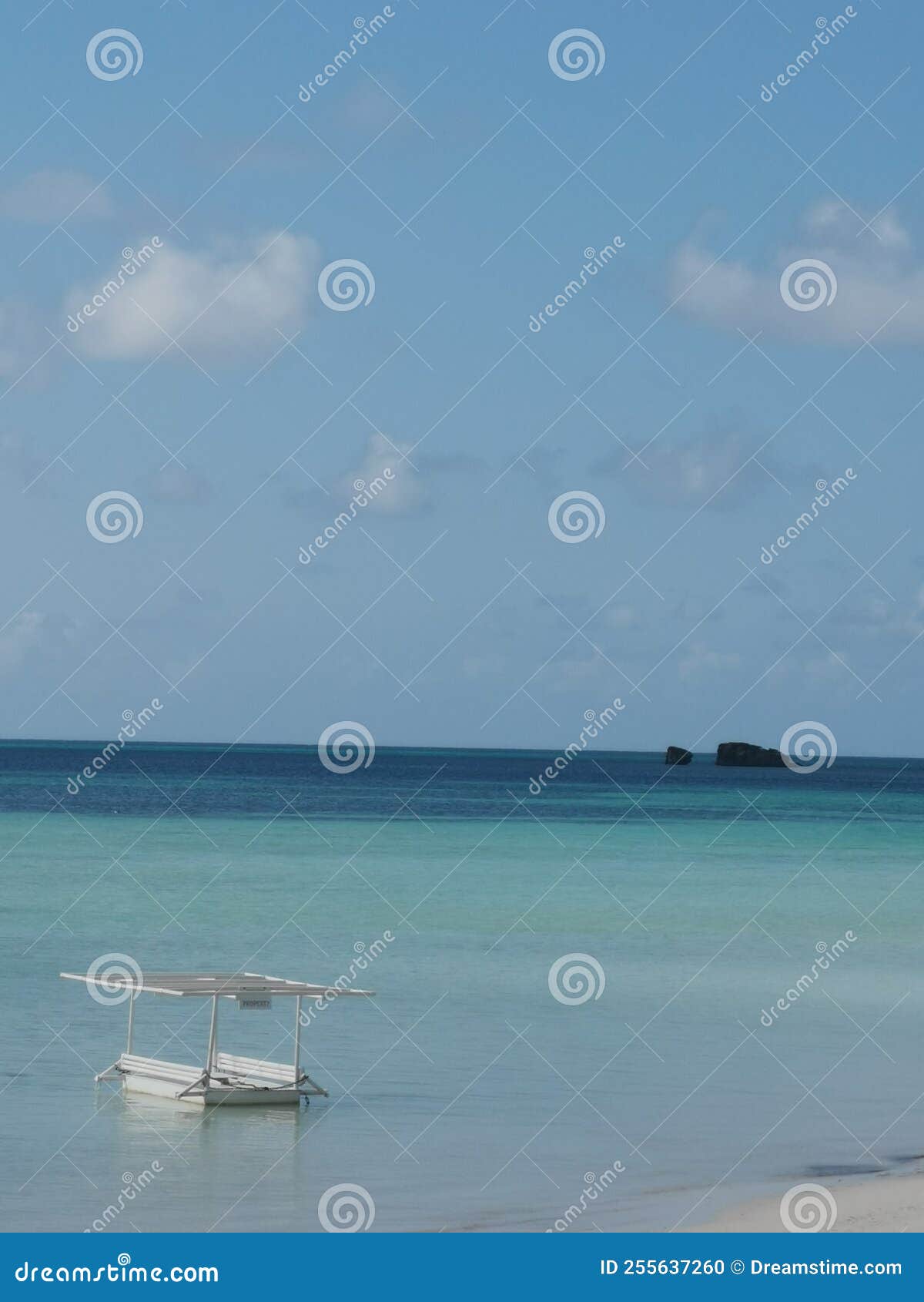 Caribbean peace stock photo. Image of cloud, beach, bahamian - 255637260