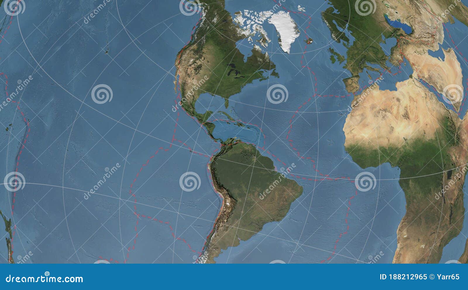 Caribbean Plate Overview - Satellite Stock Illustration - Illustration ...