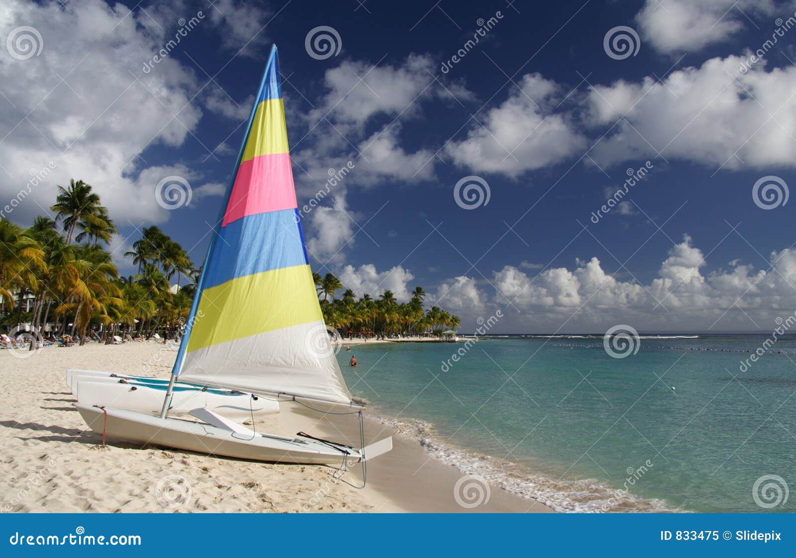 Caribbean Sailing stock image. Image of paradise, colorful - 833475