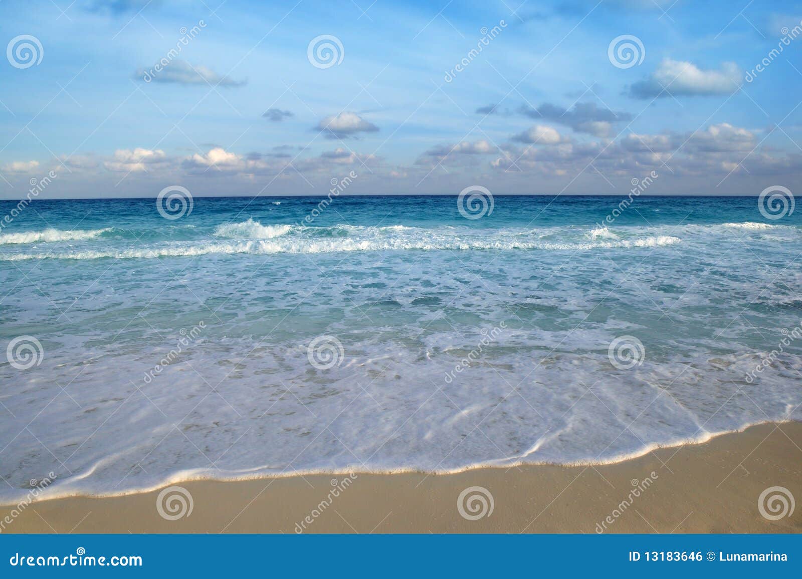 Caribbean Sea Tropical Turquoise Beach Blue Stock Photo - Image of ...