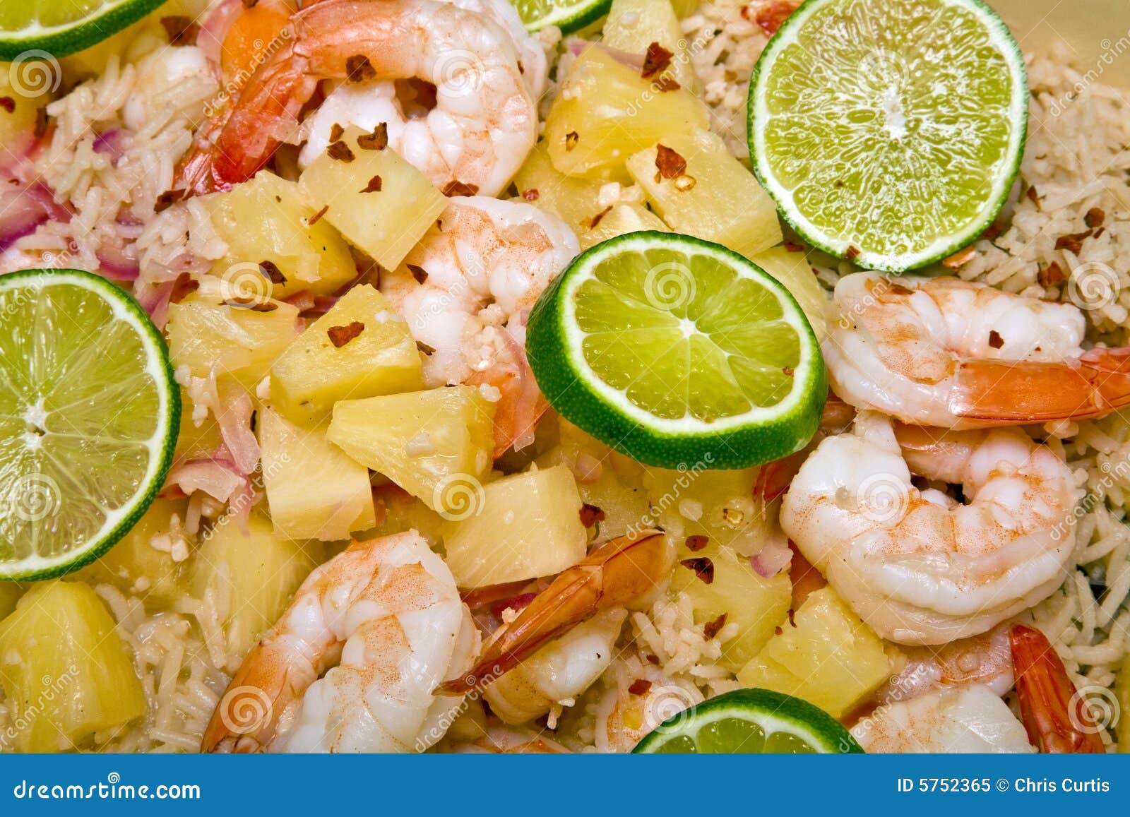 Caribbean Shrimp and Rice Dish Stock Image - Image of seafood, fish ...