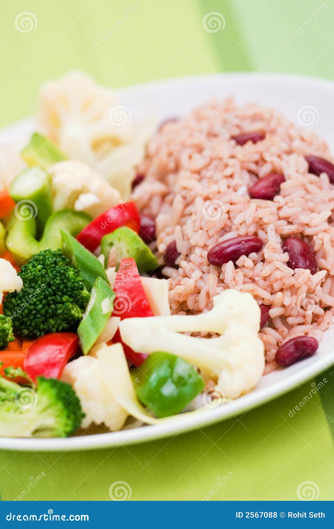 Caribbean Style Rice stock photo. Image of delectable - 2567088