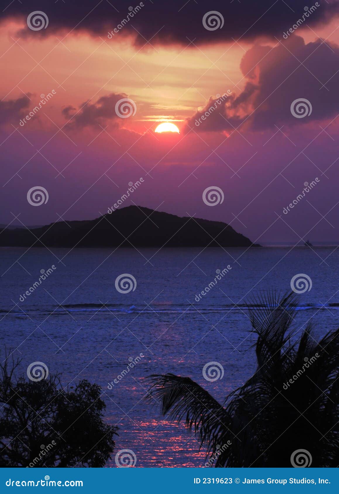 Caribbean sunset stock image. Image of dusk, gorda, twilight - 2319623
