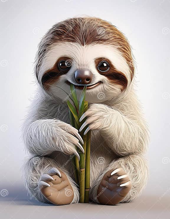 Caricatura Aislada De Sloth Imagen de archivo - Imagen de pereza ...