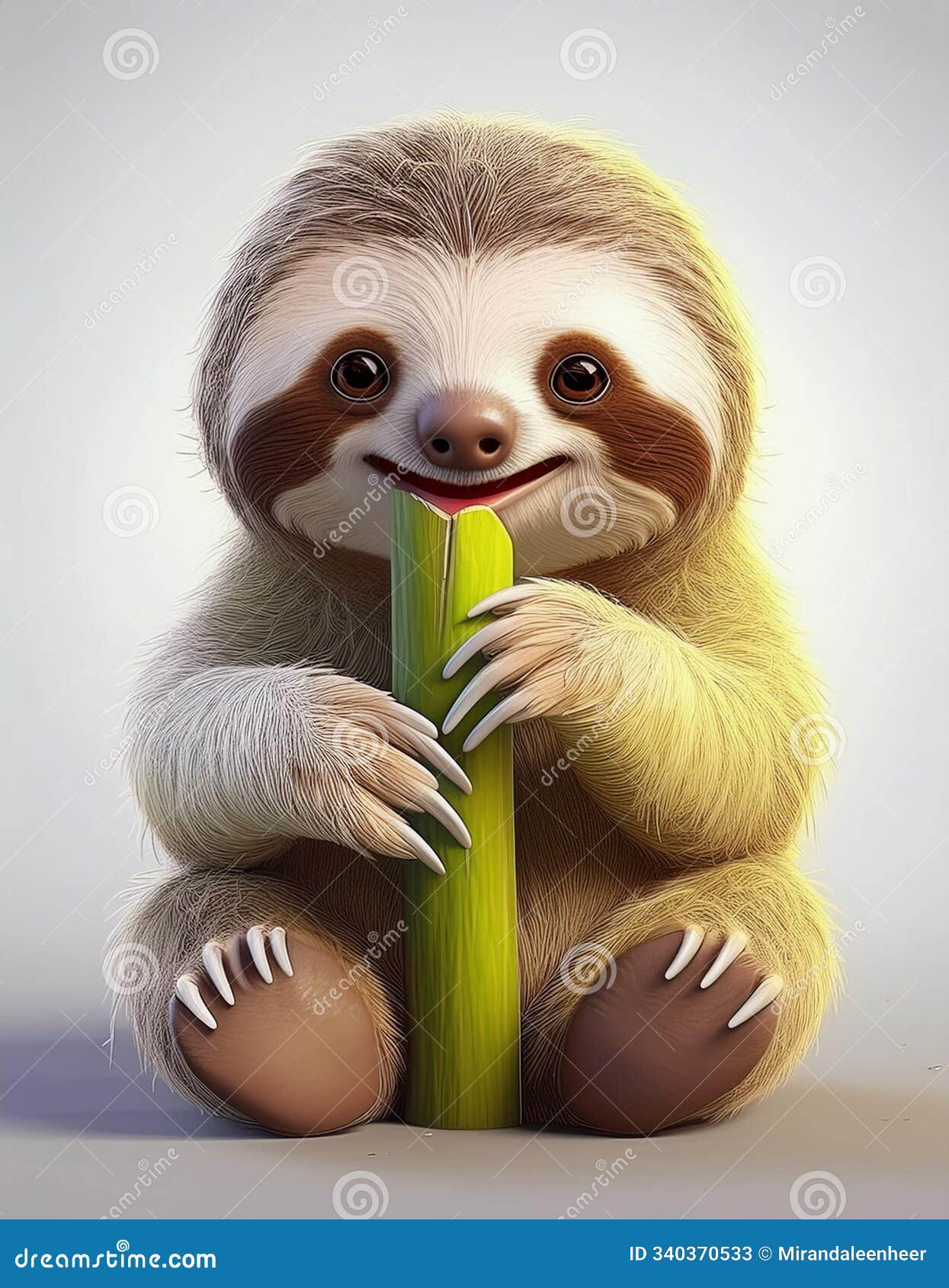 Caricatura Aislada De Sloth Imagen de archivo - Imagen de cartel ...