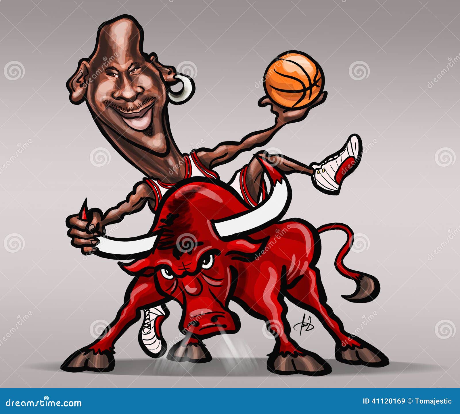Caricatura De Michael Jordan Imagen de archivo editorial - Ilustración ...