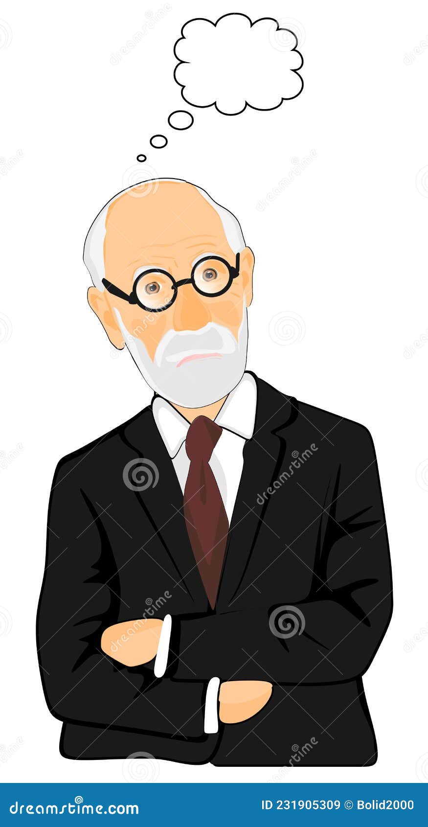 Caricatura De Sigmund Freud Imagen de archivo editorial - Ilustración ...