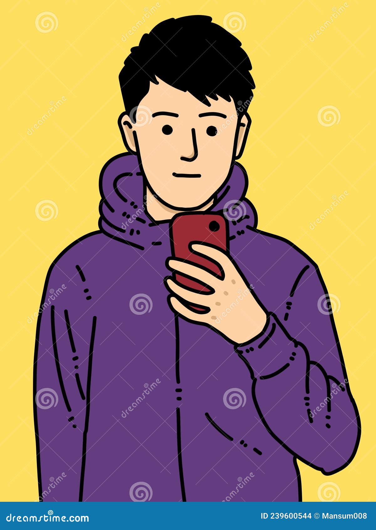 Caricatura De Un Hombre Lindo Sobre Fondo Amarillo Stock de ilustración ... Caricatura De Un Hombre Lindo Sobre Fondo Amarillo Stock de ilustración ...