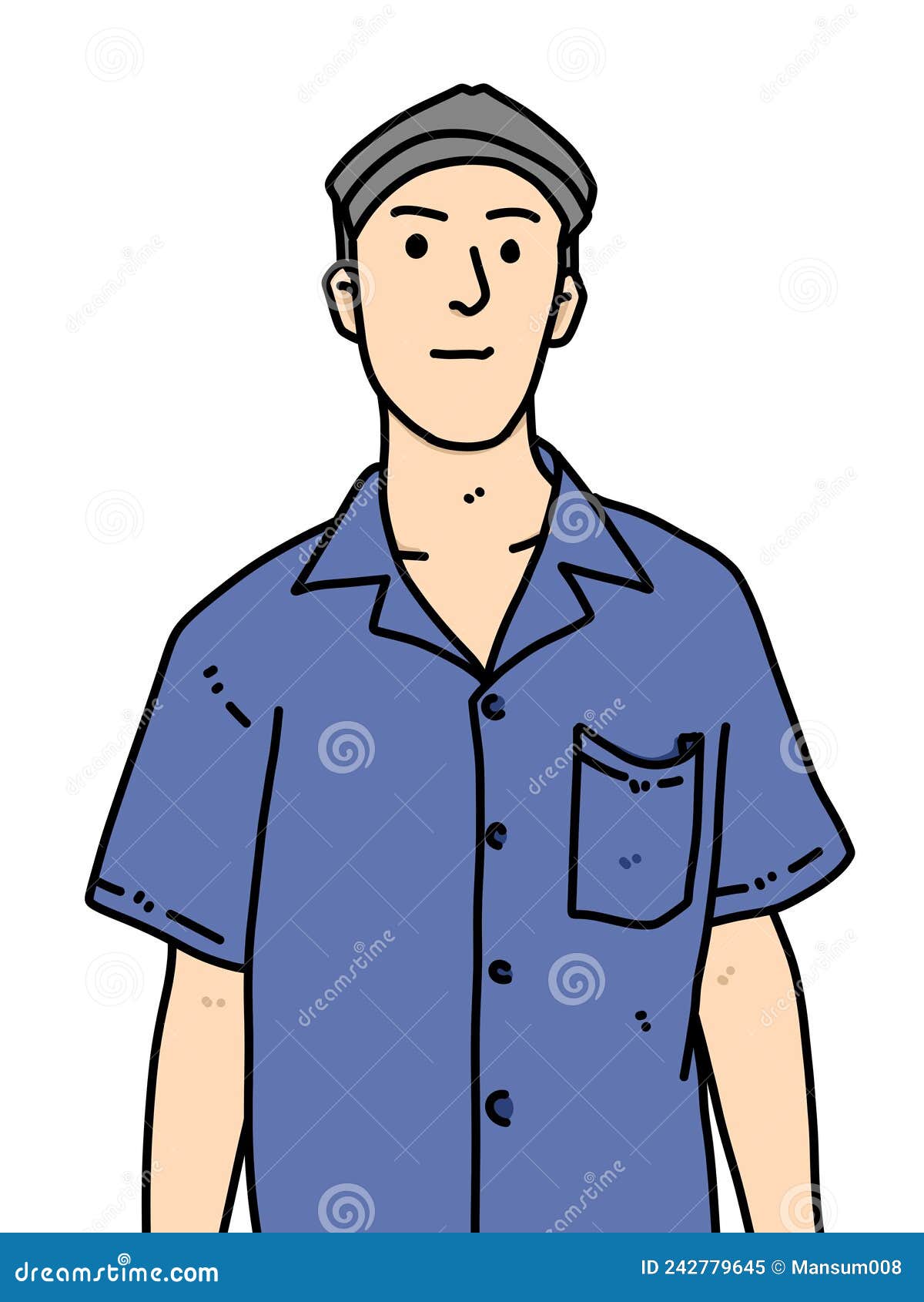 Caricatura De Un Hombre Lindo Sobre Fondo Blanco Stock de ilustración ... Caricatura De Un Hombre Lindo Sobre Fondo Blanco Stock de ilustración ...