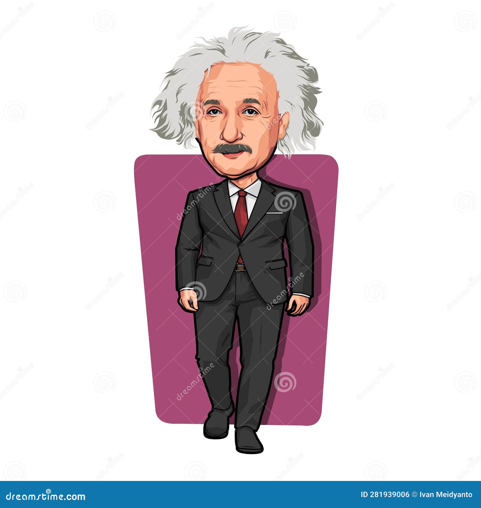 Caricature of Albert Einstein the Genius Professor Editorial Photo ...