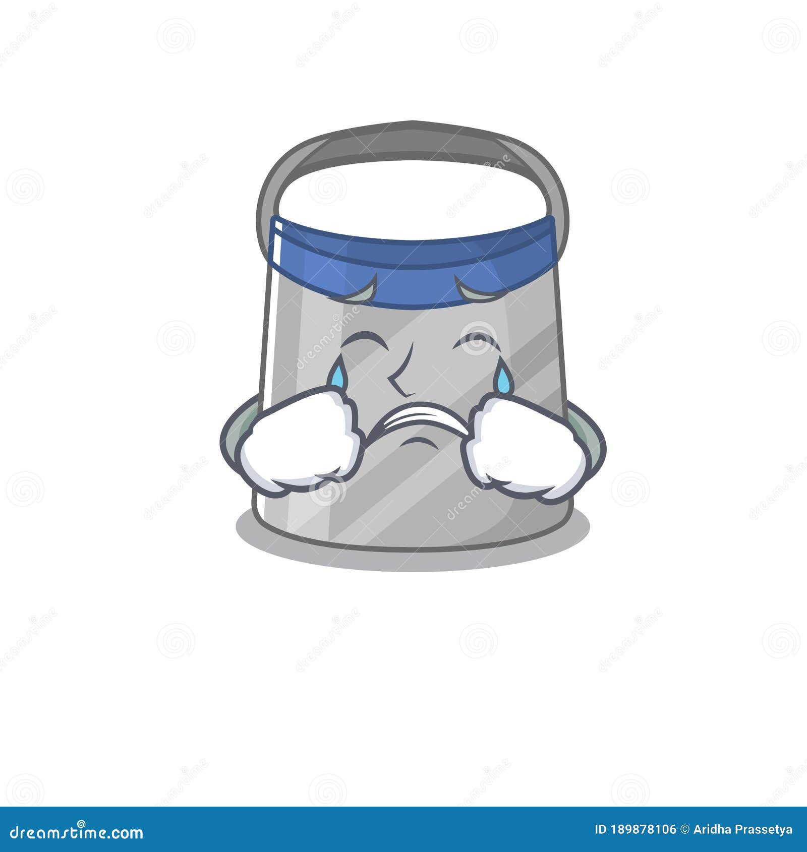 Caricature Design of Face Shield Having a Sad Face Stock Vector ...