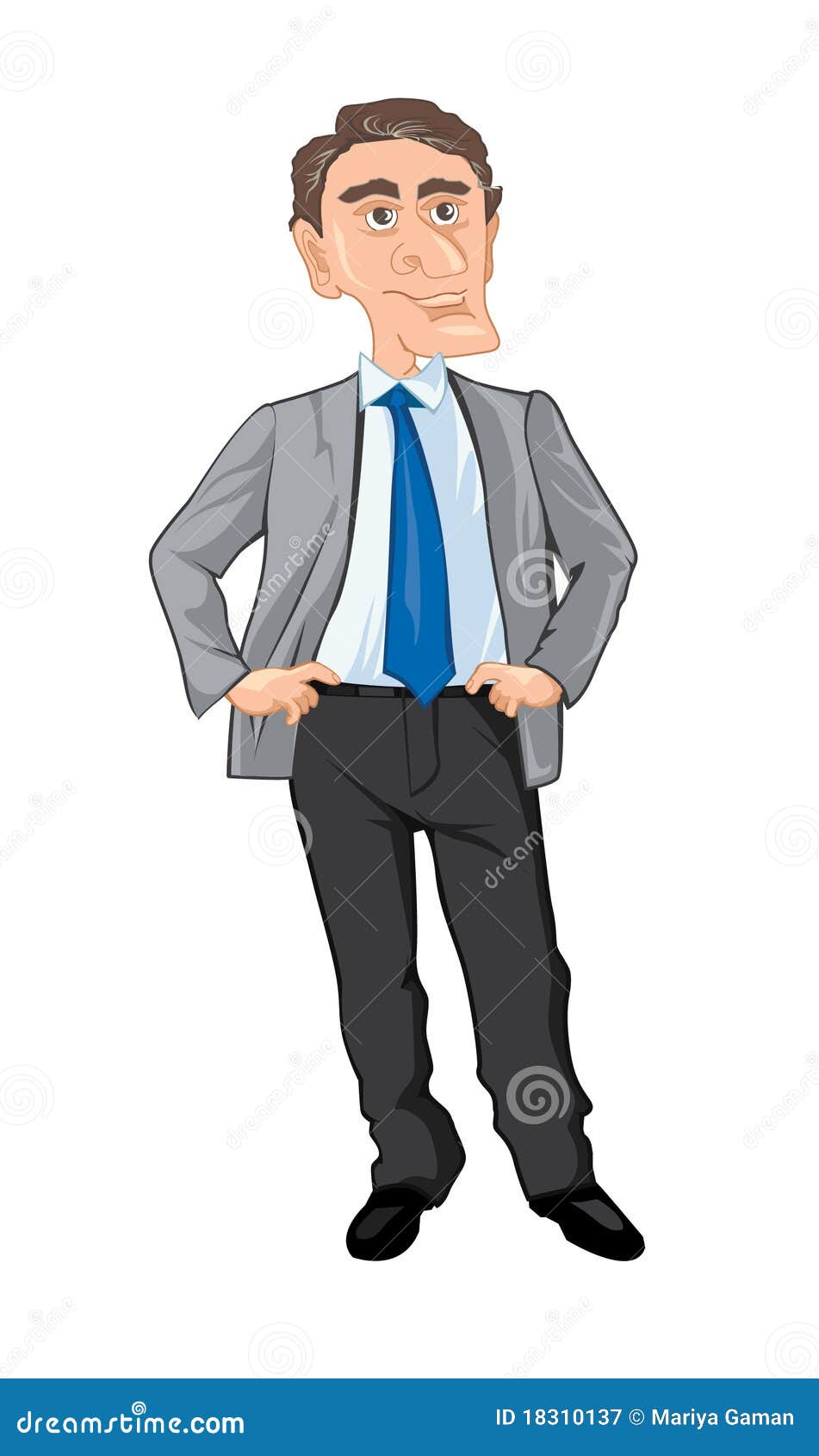 Caricature Of The Director Cartoon Vector | CartoonDealer.com #18310137