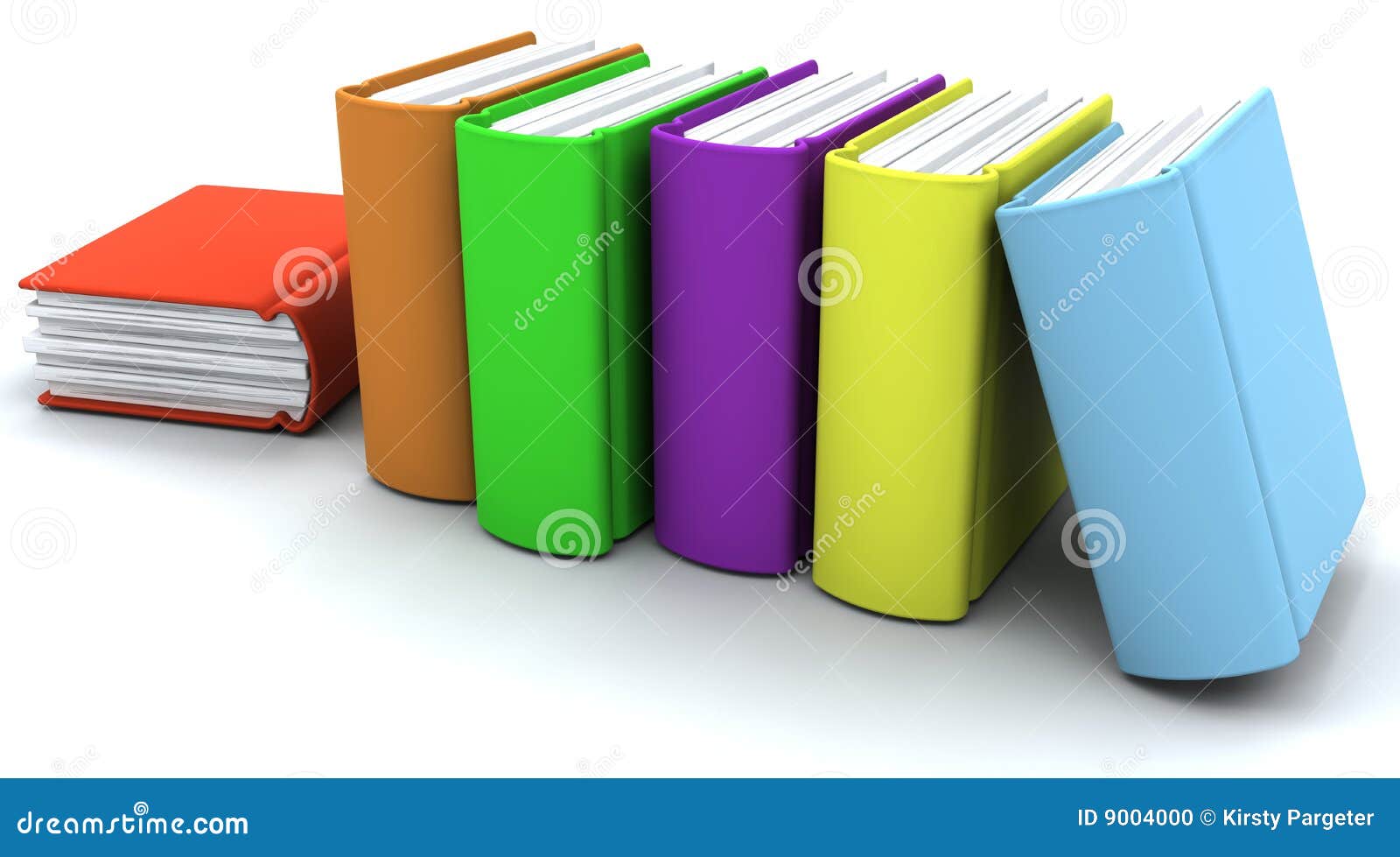 Caricature of a Stack of Books Stock Illustration - Illustration of ...