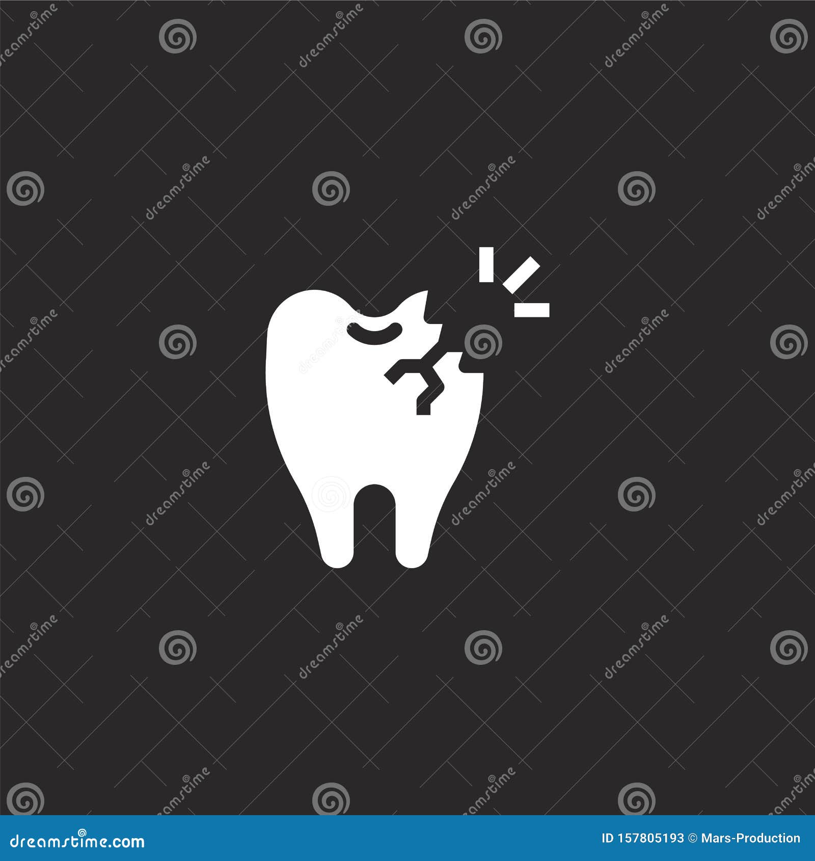 Caries Icon. Filled Caries Icon for Website Design and Mobile, App ...
