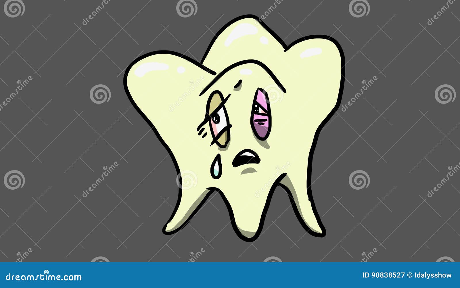 Caries Tooth Anatomy Cartoon Vector | CartoonDealer.com #231012625