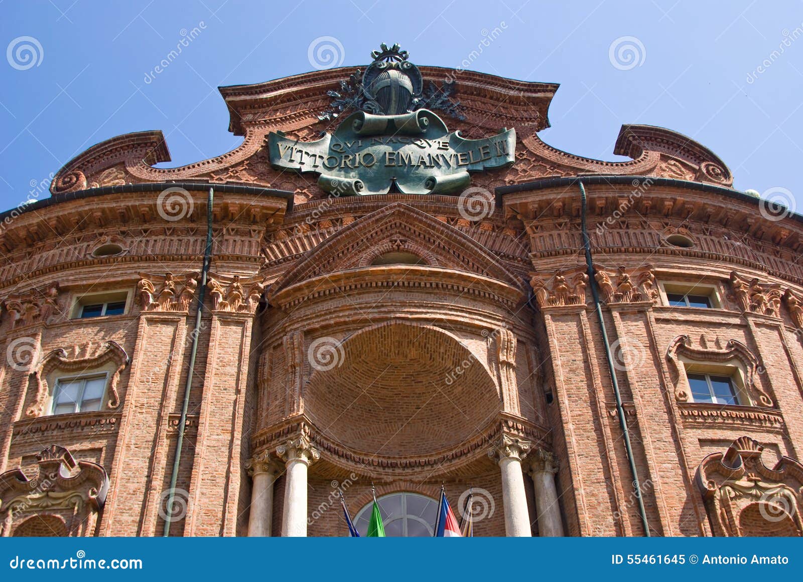 Carignano Palace, Turin stock image. Image of costruction - 55461645