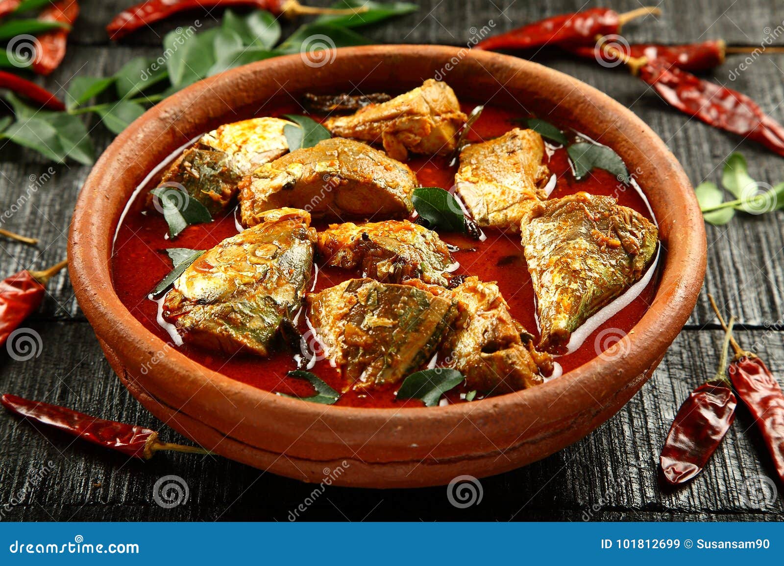 Caril Tradicional Dos Peixes De Kerala Imagem de Stock - Imagem de ...