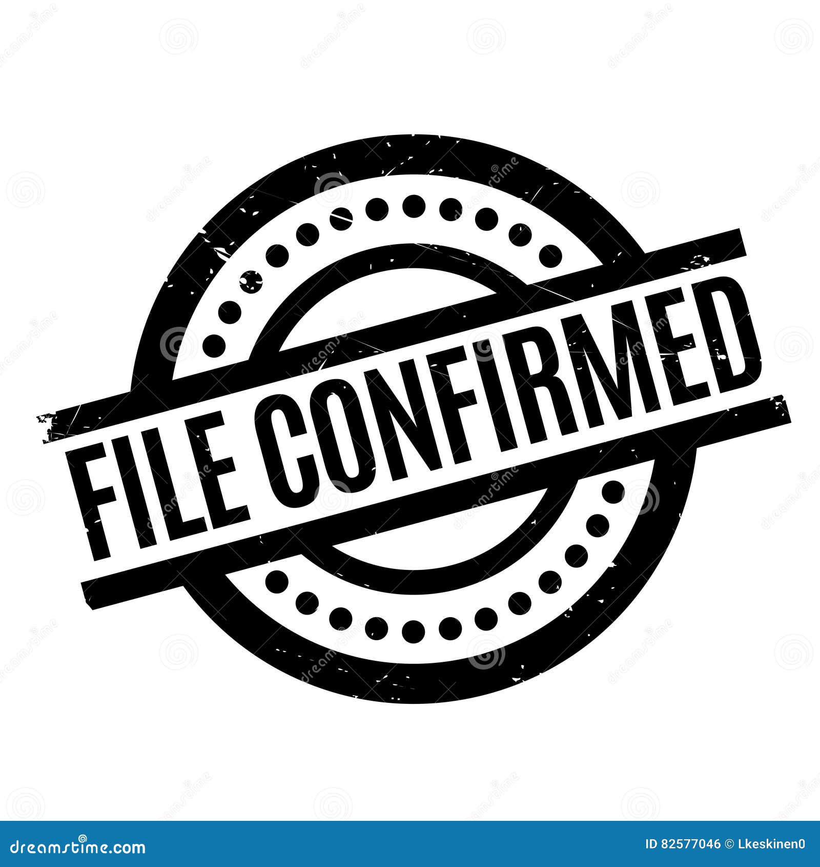 Carimbo De Borracha Confirmado Arquivo Ilustração do Vetor - Ilustração ...