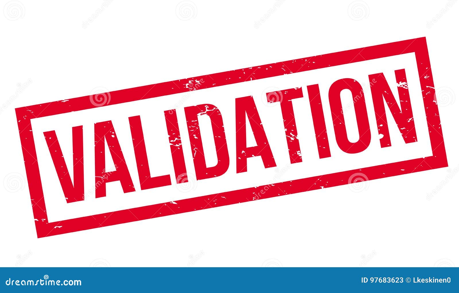 Carimbo De Borracha Da Validação Ilustração do Vetor - Ilustração de ...