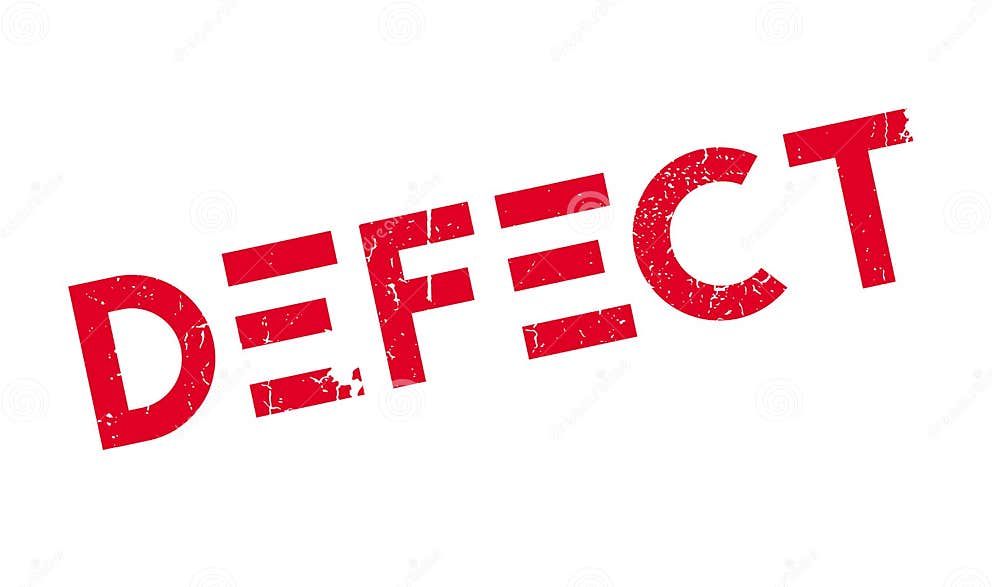 Carimbo De Borracha Do Defeito Ilustração do Vetor - Ilustração de ...