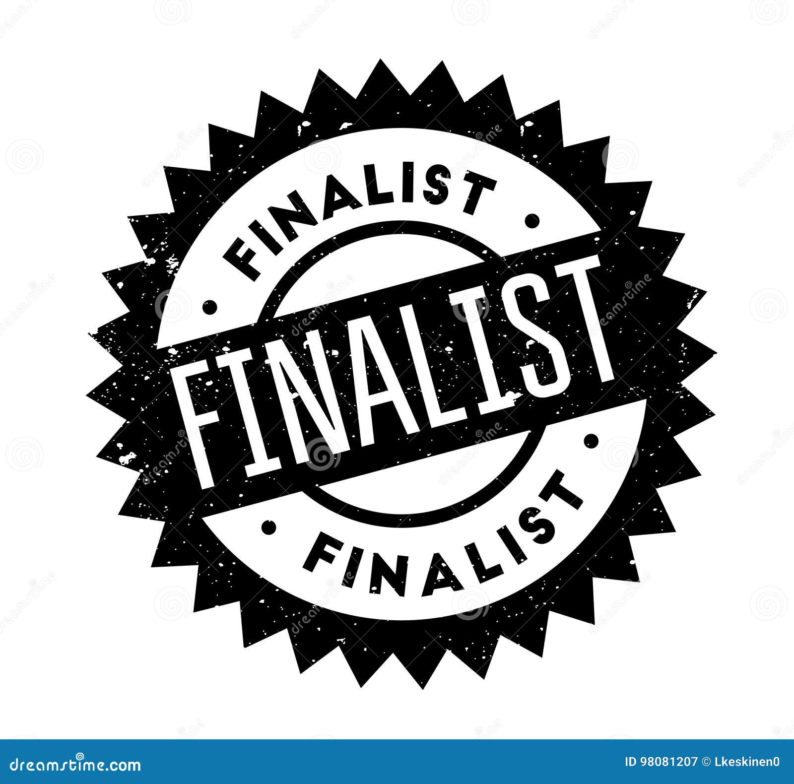 Carimbo De Borracha Do Finalista Ilustração do Vetor - Ilustração de ...