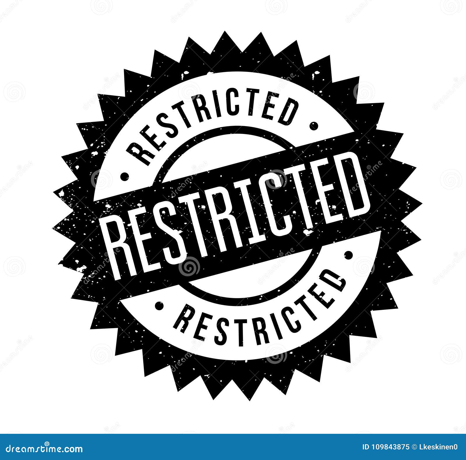 Carimbo De Borracha Restrito Ilustração do Vetor - Ilustração de ...