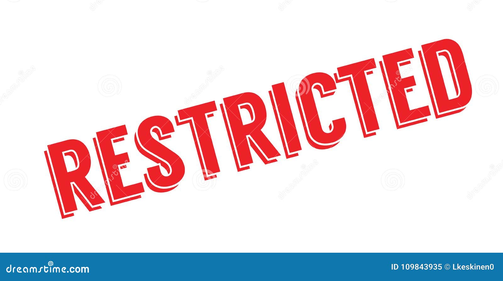 Carimbo De Borracha Restrito Ilustração do Vetor - Ilustração de ...