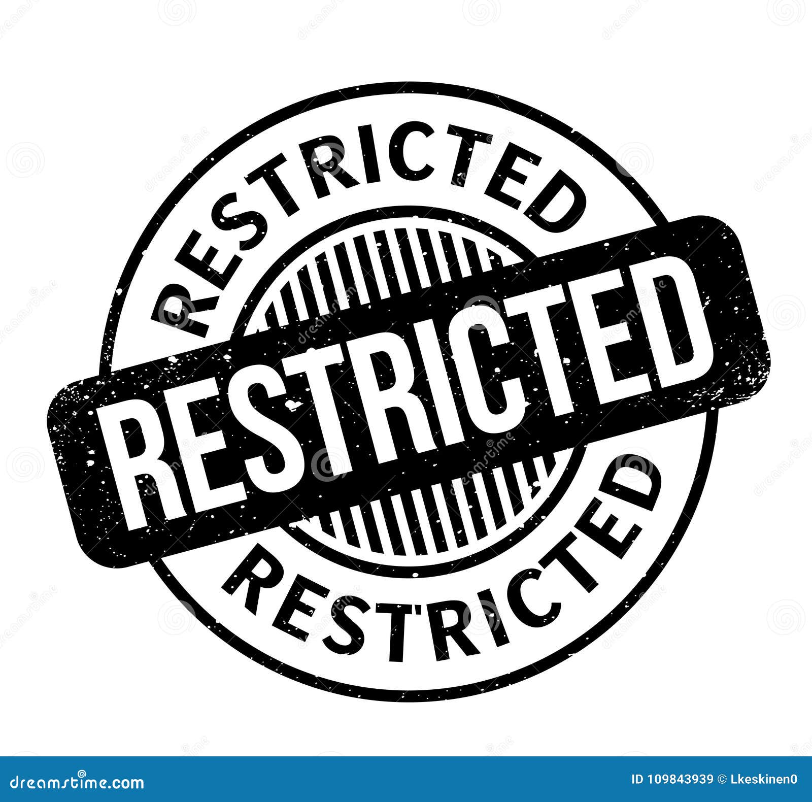 Carimbo De Borracha Restrito Ilustração do Vetor - Ilustração de barra ...