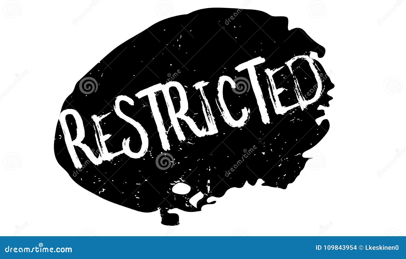 Carimbo De Borracha Restrito Ilustração do Vetor - Ilustração de ...