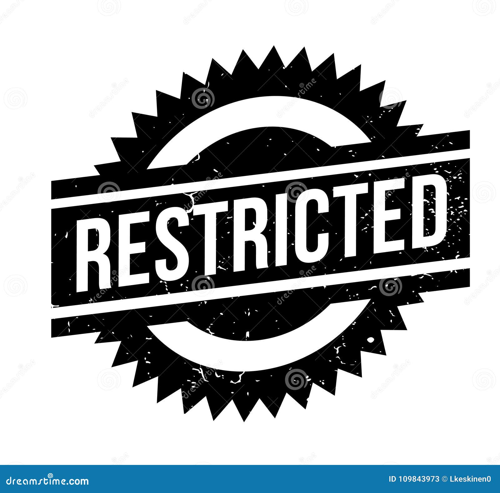 Carimbo De Borracha Restrito Ilustração do Vetor - Ilustração de ...