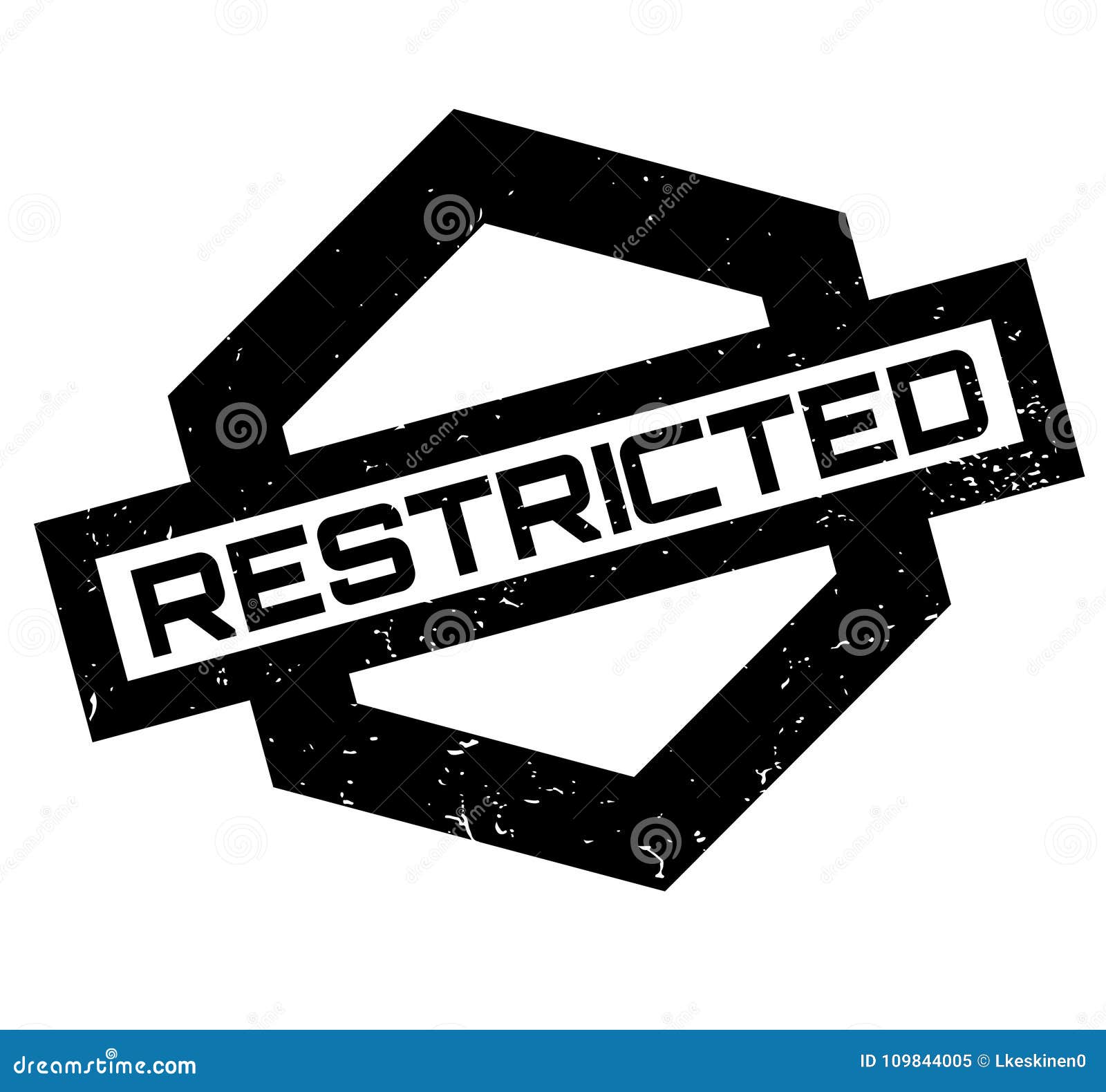 Carimbo De Borracha Restrito Ilustração do Vetor - Ilustração de ...