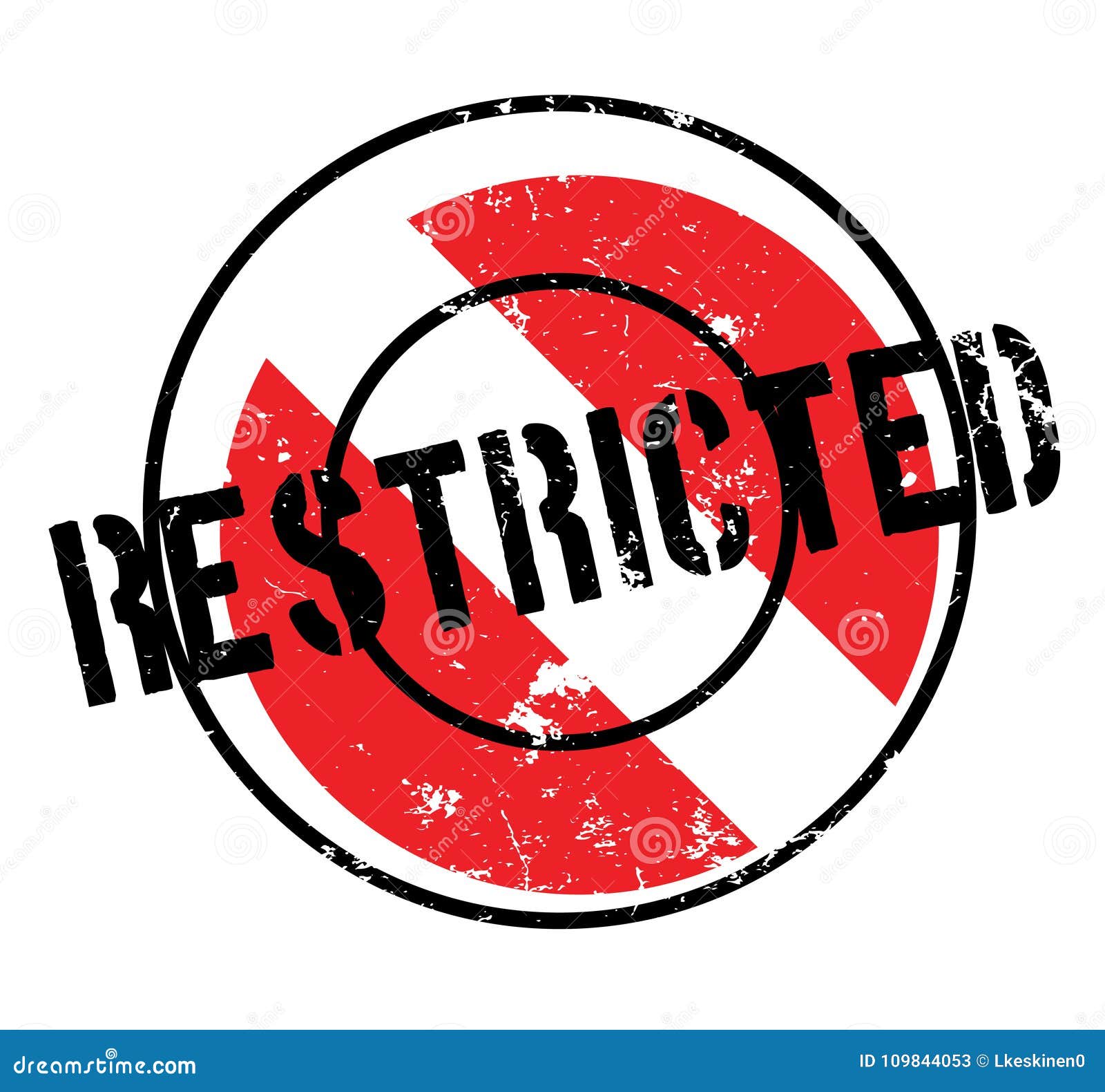 Carimbo De Borracha Restrito Ilustração do Vetor - Ilustração de ...