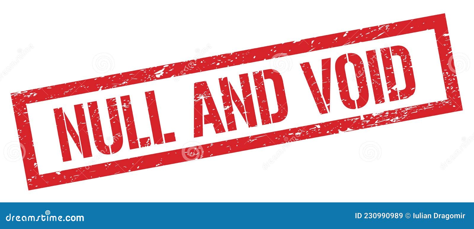 Carimbo De Retângulo Vermelho Nulo E Nulo Ilustração Stock - Ilustração ...