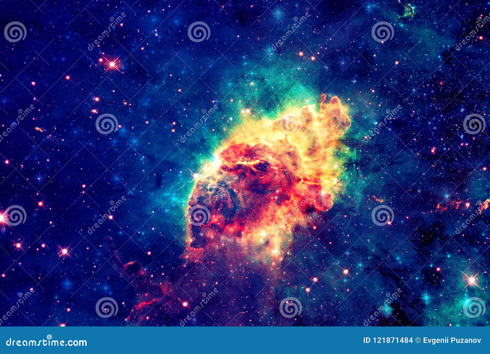 Carina Nebula in Outer Space. Stock Photo - Image of nebulae, nature ...