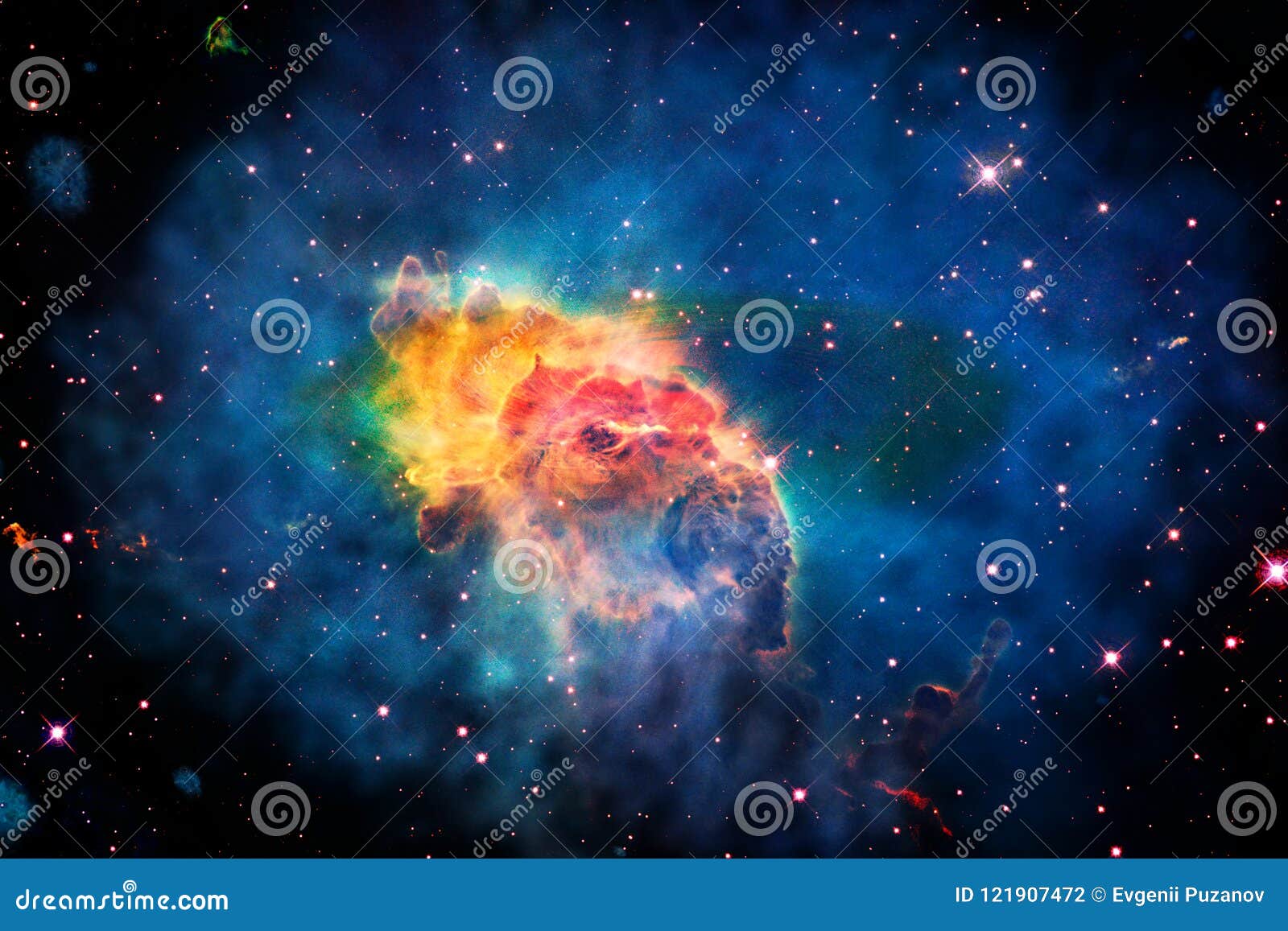 Carina Nebula Space Background Grand Nebula Stock Image | CartoonDealer ...