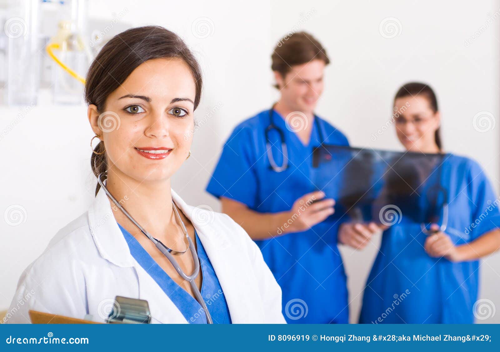 Caring doctor stock image. Image of embrace, holding, black - 8096919