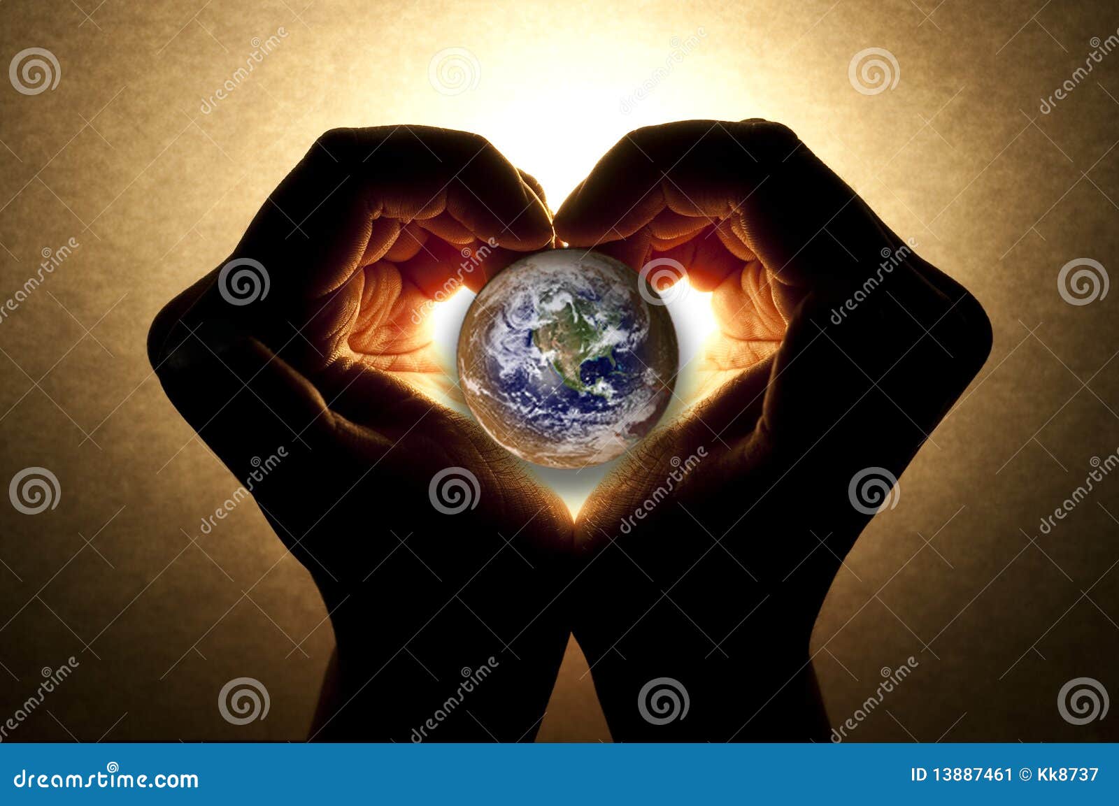 Caring for the earth stock image. Image of global, centre - 13887461