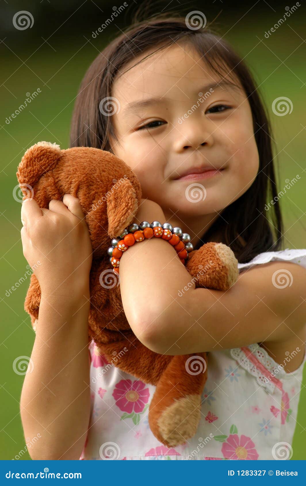 Caring girl no.2 stock image. Image of care, asian, outdoor - 1283327