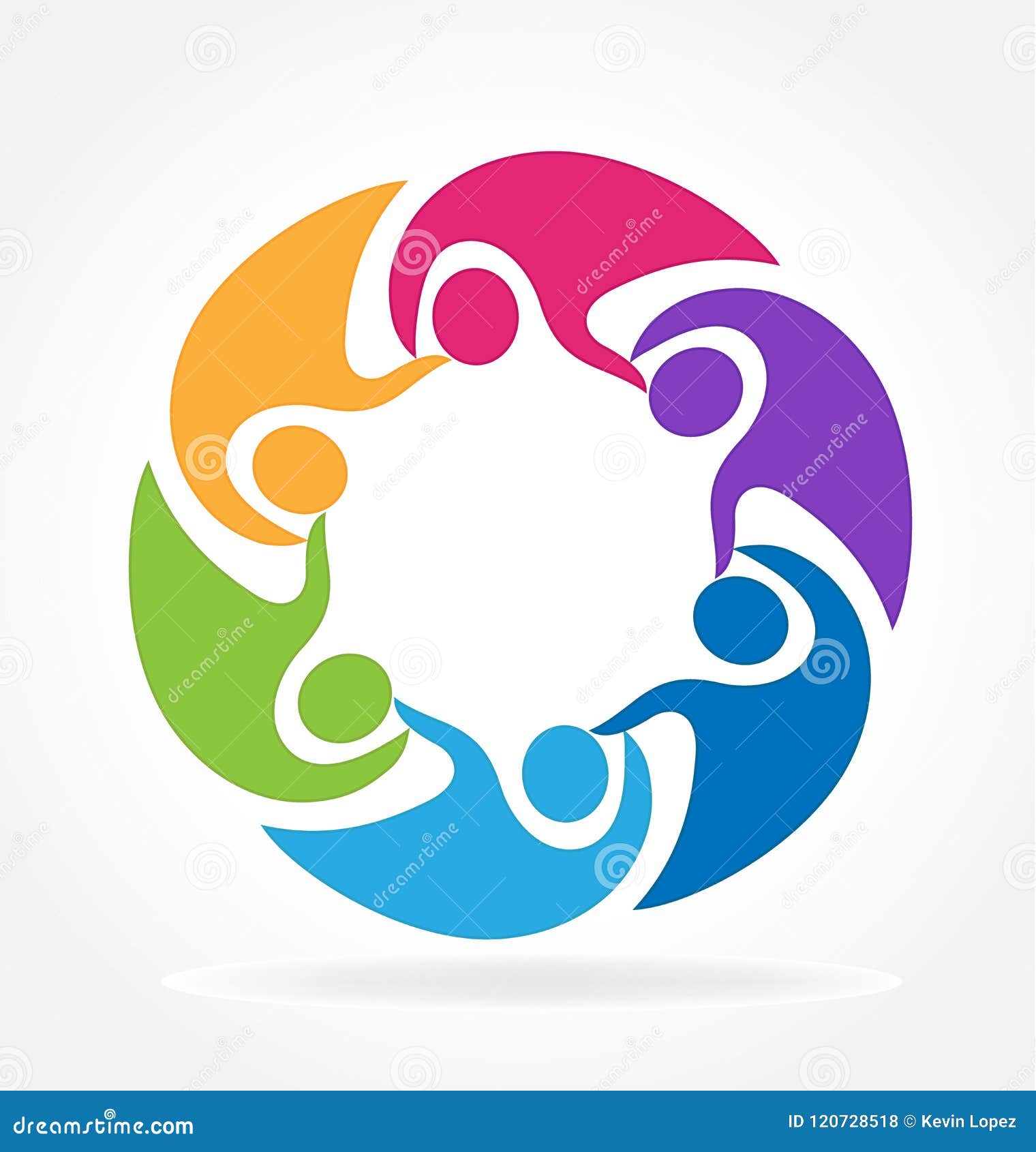 Caring Group of People, Team Vector Icon Stock Vector - Illustration of ...