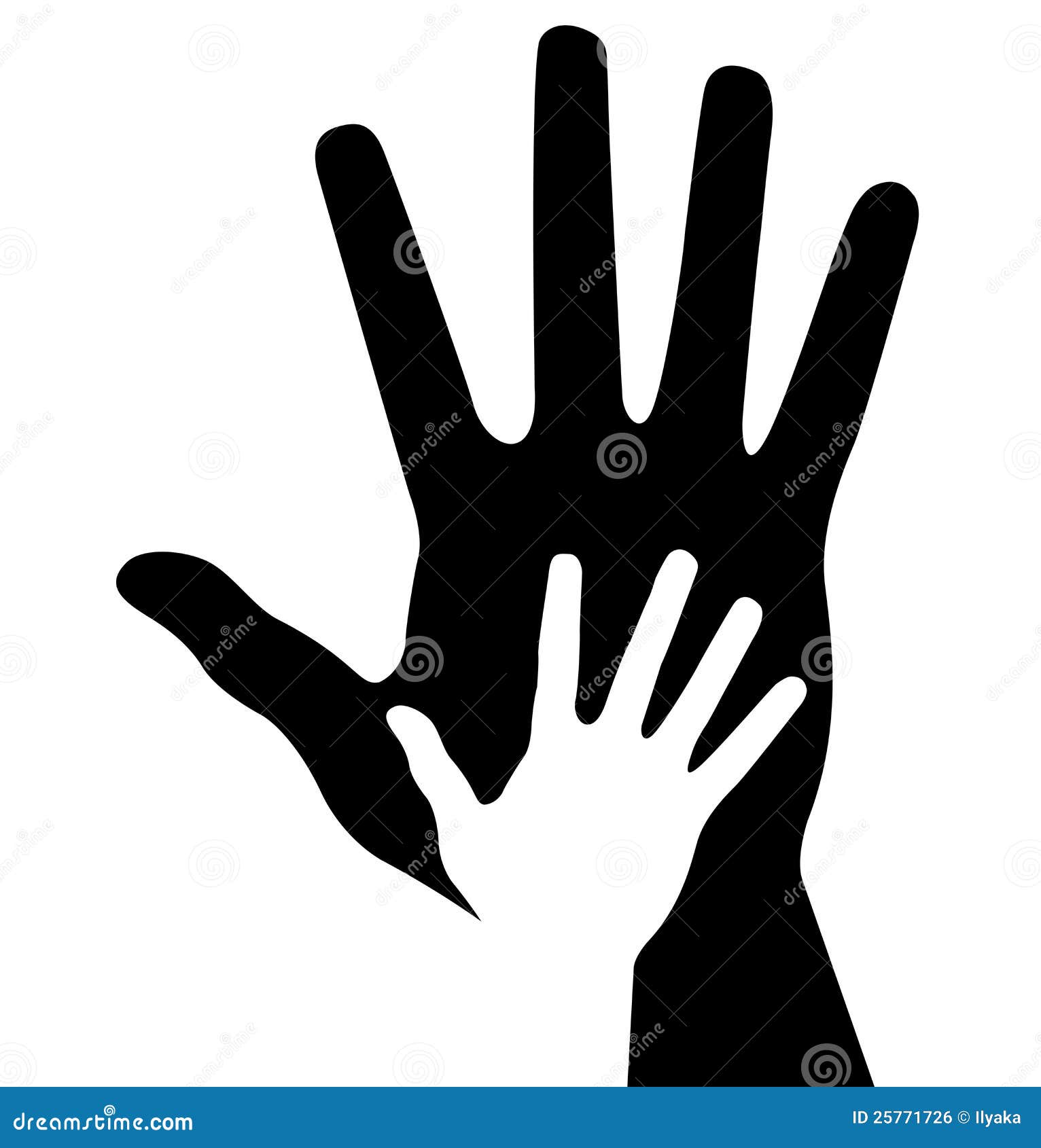 Caring hand stock vector. Illustration of hand, finger - 25771726