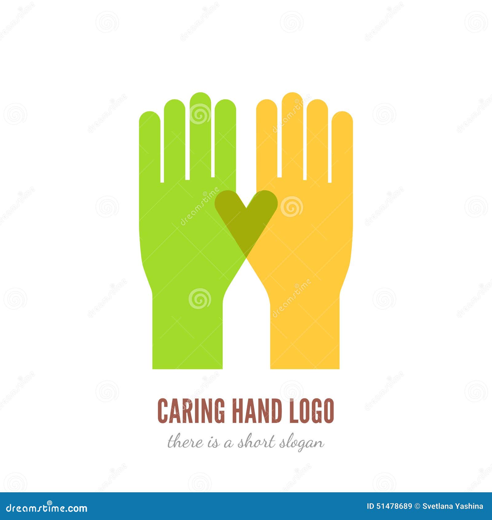 Caring hand logo stock vector. Illustration of idea, friends - 51478689