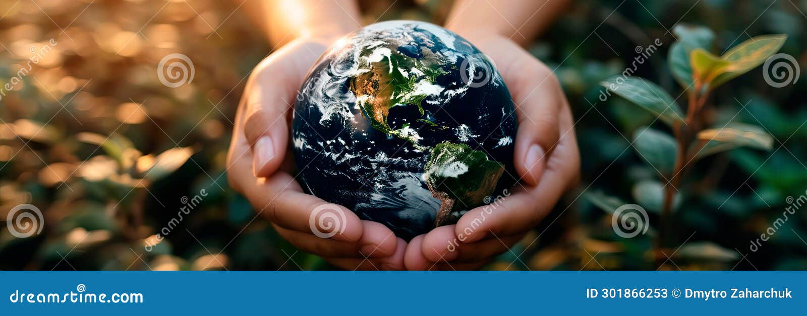Caring Hands Cradling the Earth, Symbolizing Human Responsibility and ...