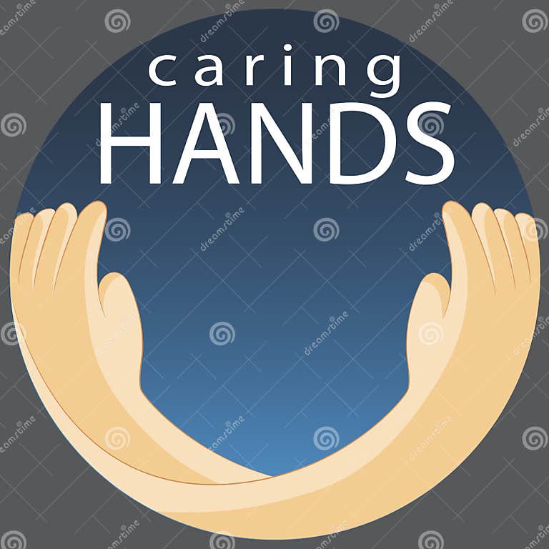 Caring Hands Symbol stock vector. Illustration of rescue - 99536392