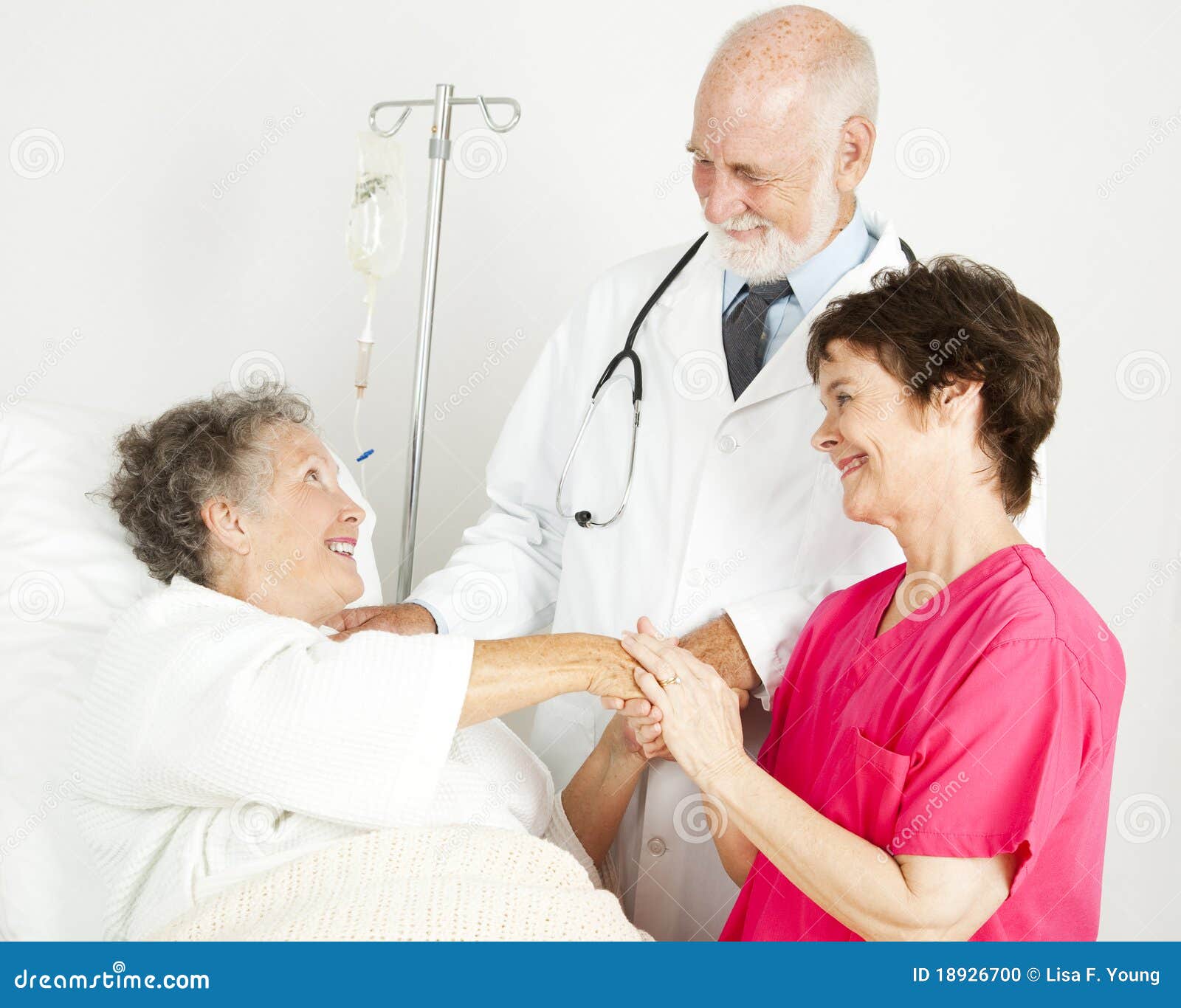 Caring Hospital Staff stock photo. Image of mature, care - 18926700